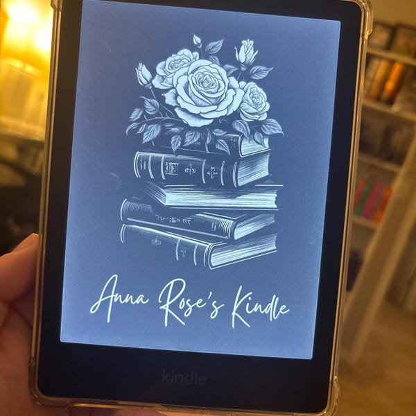 YOUR NAME Personalized Kindle Lock Screen, Wallpaper for Kindle ...