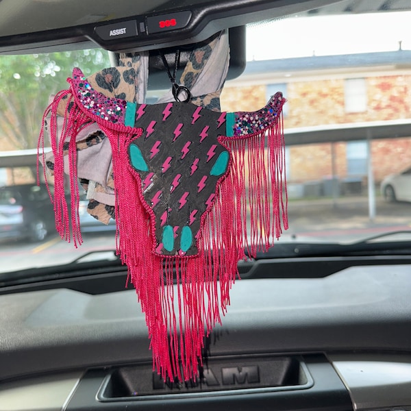 Freshie Car Decor Tooled Leather Design Handmade Car Freshener Western ...