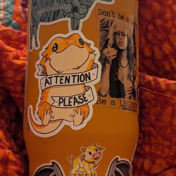 Attention Hog Bearded Dragon Sticker - Etsy
