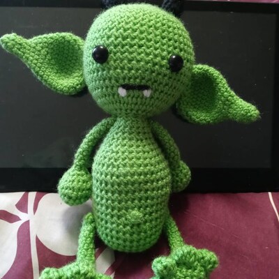 Goober the Goblin crochet PATTERN PDF ONLY - Etsy