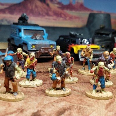 Zombies for Gaslands, Dark Future, Car Wars 20mm Miniatures - Etsy