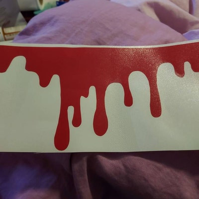 Blood Flowing Dripping Custom Car Truck Van Window or Bumper Sticker ...