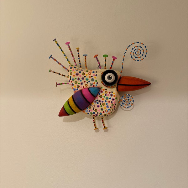 Fiesta Piranha, Fish Wall Art, Fish Carving, Found Object Fish ...