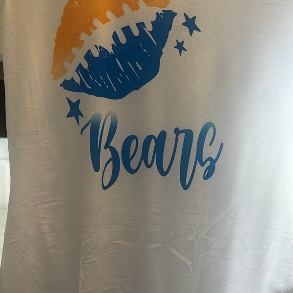 Bears Football Lips Svg,bears Svg,lips Football Svg,bears Cheer Svg ...