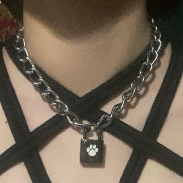 Custom Leather Collar Locking Choker I Choose Your Own Word I Quality ...