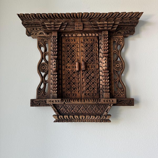 Hand Carved Newari Wooden Photo Frame: Traditional Window Decoration - Etsy