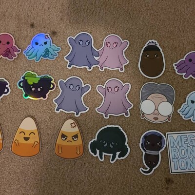 Angry Octi Sticker Matte - Etsy