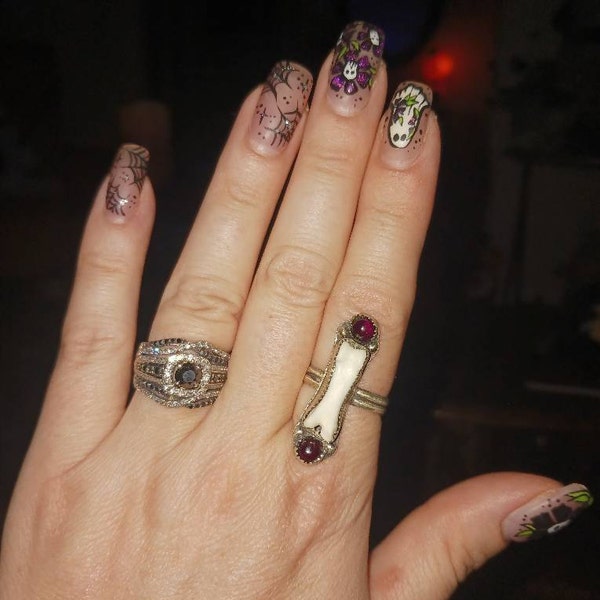 Coyote Bone Handmade Sterling Silver Ring - Etsy