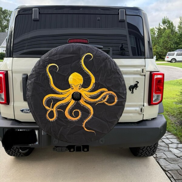 Sea Turtle Spare Tire Cover With 3D Ocean Design, Waterproof UV Fabric ...