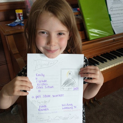 About Me Favorite Things Hand Illustrated First Day of School Printable ...