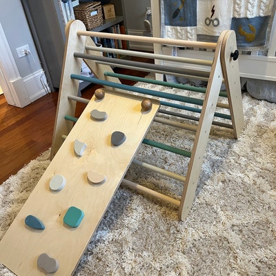Climbing Triangle and Climbing Wall 2in1, Climbing Triangle, Montessori ...
