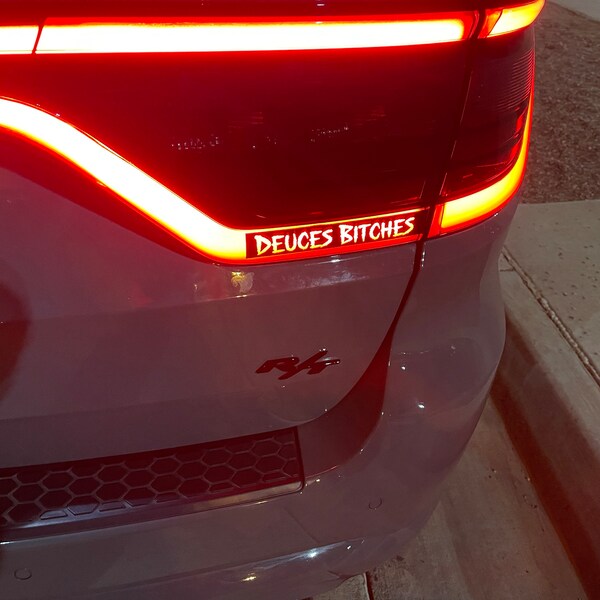 Dodge Durango Tail Light Racetrack Decal Center Overlay - Fits 3rd Gen ...