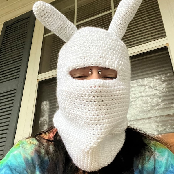 Bunny XL Ear Ski Mask - Etsy
