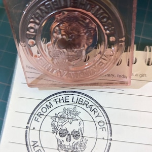 Self Inking Stamp /library Self Inking/from the Library of - Etsy