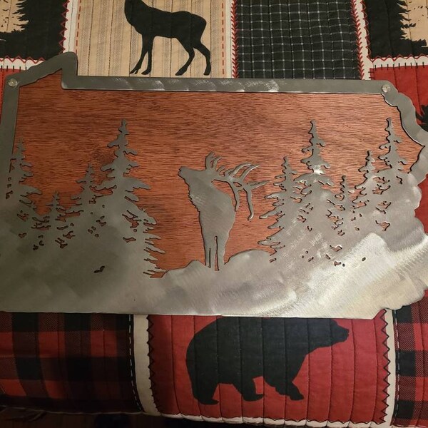 Highland Cow Art, Ranch Art, Rustic Highland Cow, Highland Shag, Metal ...