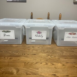 Printable Milestone Box Labels Name Decal for School File - Etsy