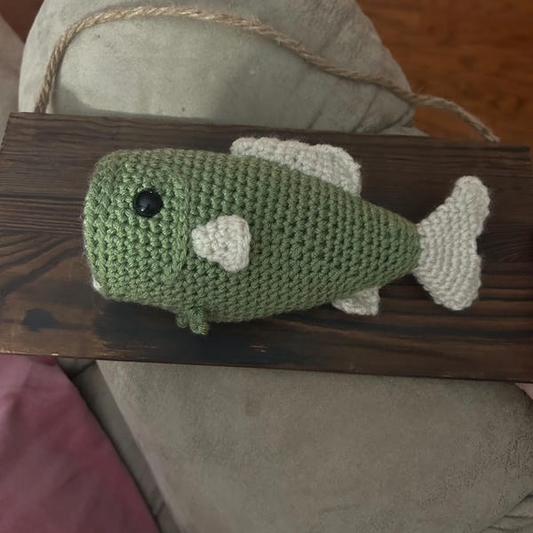 PATTERN: Bert the Bass Pattern - Amigurumi Largemouth Bass Pattern ...