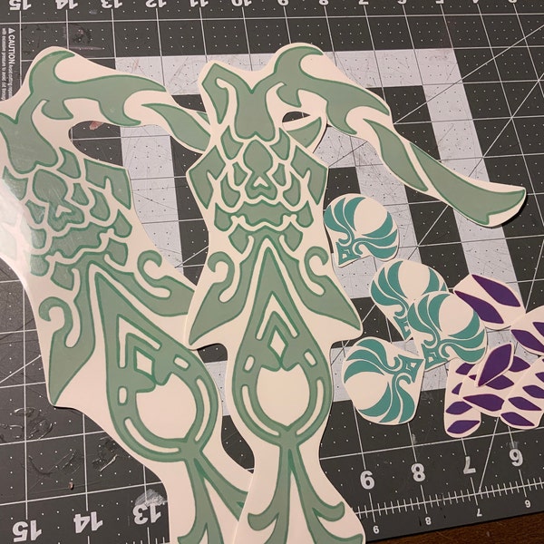 FULL SCALE Xiao Cosplay Temporary Tattoo - Etsy