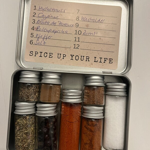 BUSHCRAFT SPICE SET, Travel Spices Set, Spice Storage, Campfire Spices ...