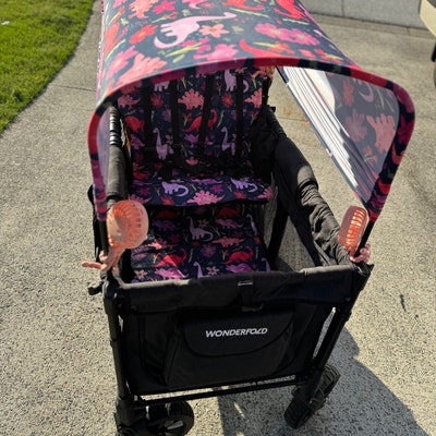 W1 Wonderfold Wagon Blue Dinosaur Bundle Seat Covers and Canopy - Etsy