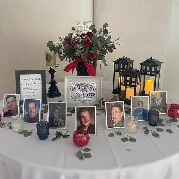 Reunion Memorial, in Memory of the Classmates Who Have Gone Before Us ...