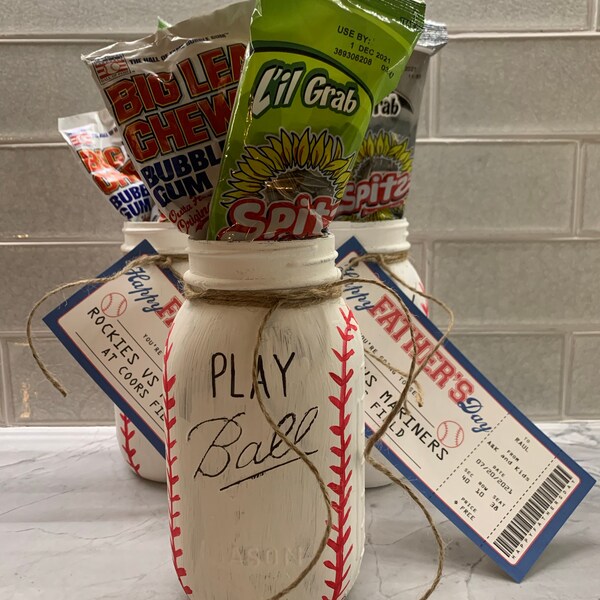 Father's Day Baseball Ticket Template: Surprise Game Gift (DIY Editable ...