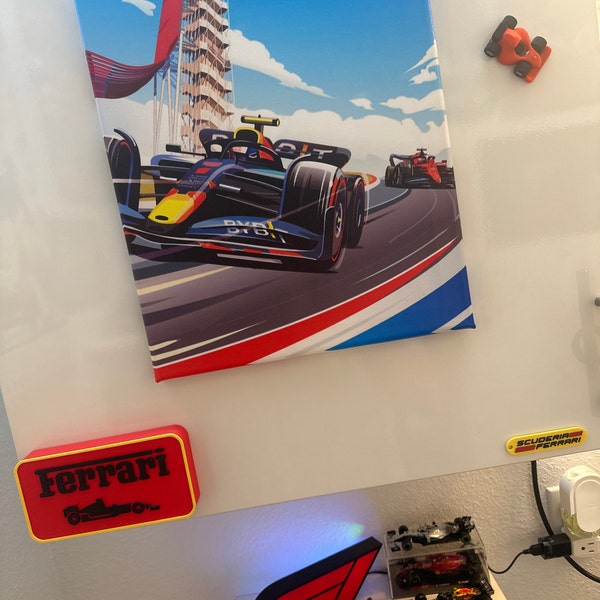 Ferrari Coaster Set With Carbon Fiber Reinforced Holder Set of 4 3D ...