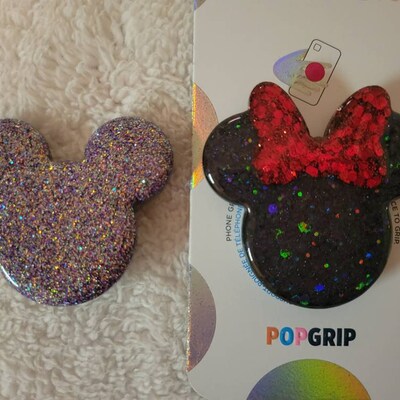 Mickey Style No Bow Popsockets® Pick Your Color, Rounded Mickey Molds ...