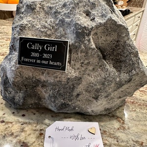 Rock Ashes Pet Urn for Outside - Etsy