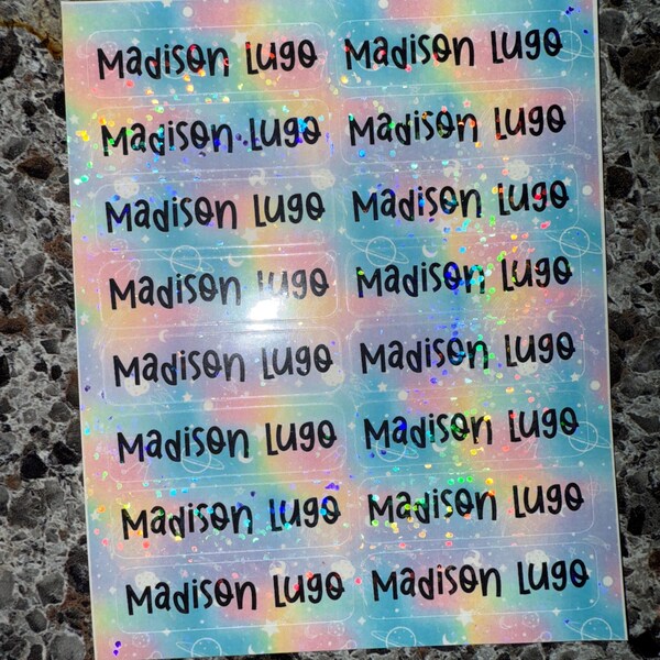 Kids Name Stickers, Daycare Name Labels, Preschool Name Labels ...