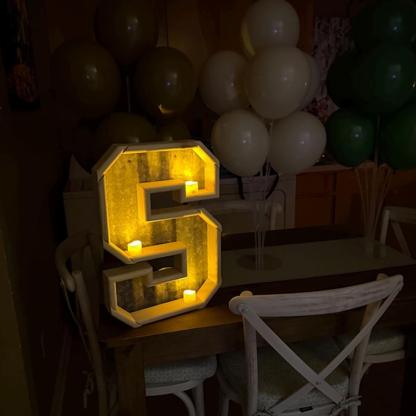 Large Metal Letters, 3D Rustic, Chunky Thick Metal Initials, Stained or ...