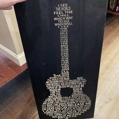 Custom Acoustic Guitar Song Lyrics - Etsy Canada