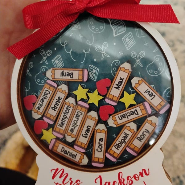 Custom Teacher Sticky Note Holder, End of Year Teacher Gift, Teacher ...