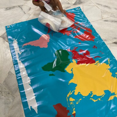 CONTINENTS of the WORLD 888 Montessori Cards LARGE Size World Map Flash ...