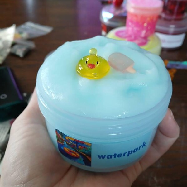 North Sea Slime, Inspired by North Sea Tok Trend, Coated Clear Slime ...