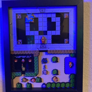 The Legend of Zelda NES Game 3D Shadow Box - Etsy