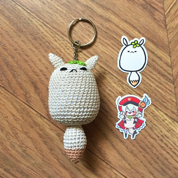 Amigurumi - GENSHIN Klee Dodoco Keyring *made2order* - Etsy