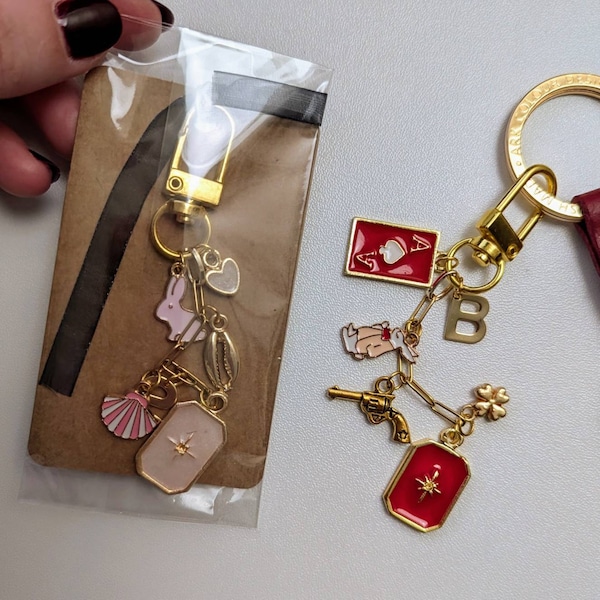 Custom Keychain-personalized Bag Charm, Purse Accessory, Bridesmaid ...