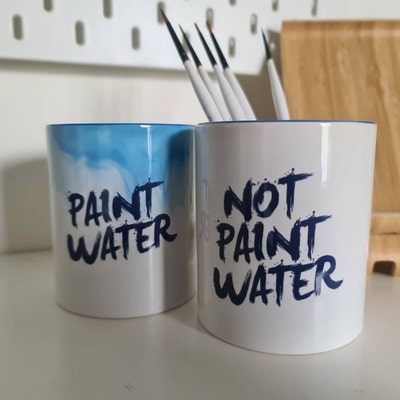 Paint Water & Not Paint Water Pots Brushes Pot Funny Gift - Etsy