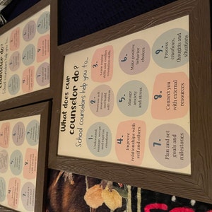 School Counseling Door Sign Decor Counselor Poster Wall Art - Etsy