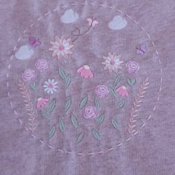 Flowers Circle Embroidery Design Frame Embroidery Design Machine Floral ...