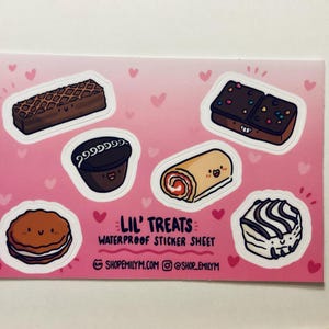 Mini Cinnamon Roll Vinyl Sticker Waterproof Phone Sticker Cute Cinnamon ...