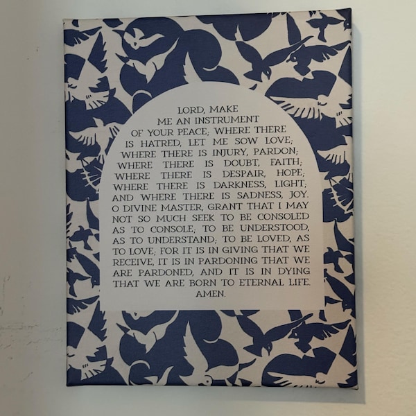 The Prayer of St Francis Print | Christian Wall Art, Catholic Decor ...