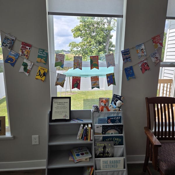 2-pack Mismatch Storybook Banners — Physical Birthday Banners — Baby ...