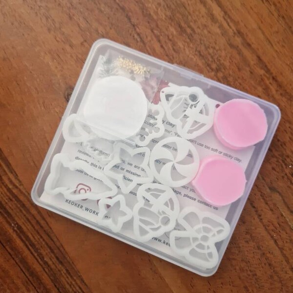 KEOKER Christmas Clay Cutters, Winter Polymer Clay Cutters for Earrings ...