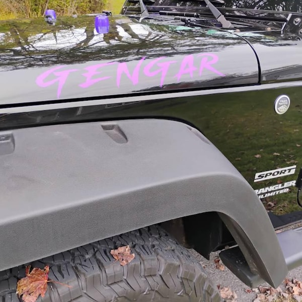 Custom Hood Name Decal | Car Vinyl Sticker Banners | Offroad Vehicles ...