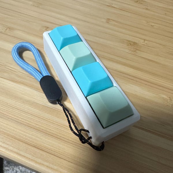 Mechanical Switch Clicky Fidget White Th W/ Strap Keyboard Switch, ASMR ...