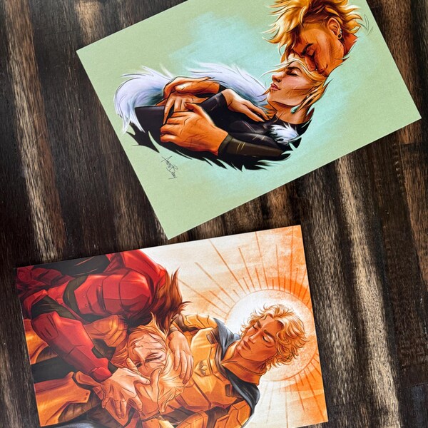 5x7" Virginia & Lysander Comic Print | Red Rising Fan Art | Light ...