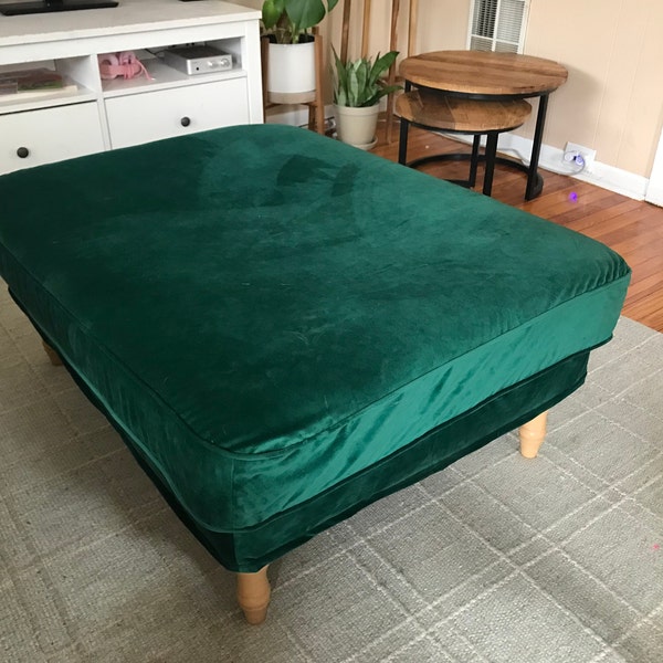 Whole Set Custom Made Cover Fits IKEA Stocksund Ottoman Footstool Cover ...