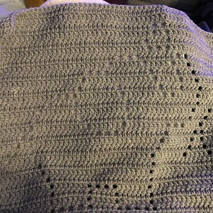 Angel Blanket Filet Crochet Blanket Pattern Baby Blanket | Etsy